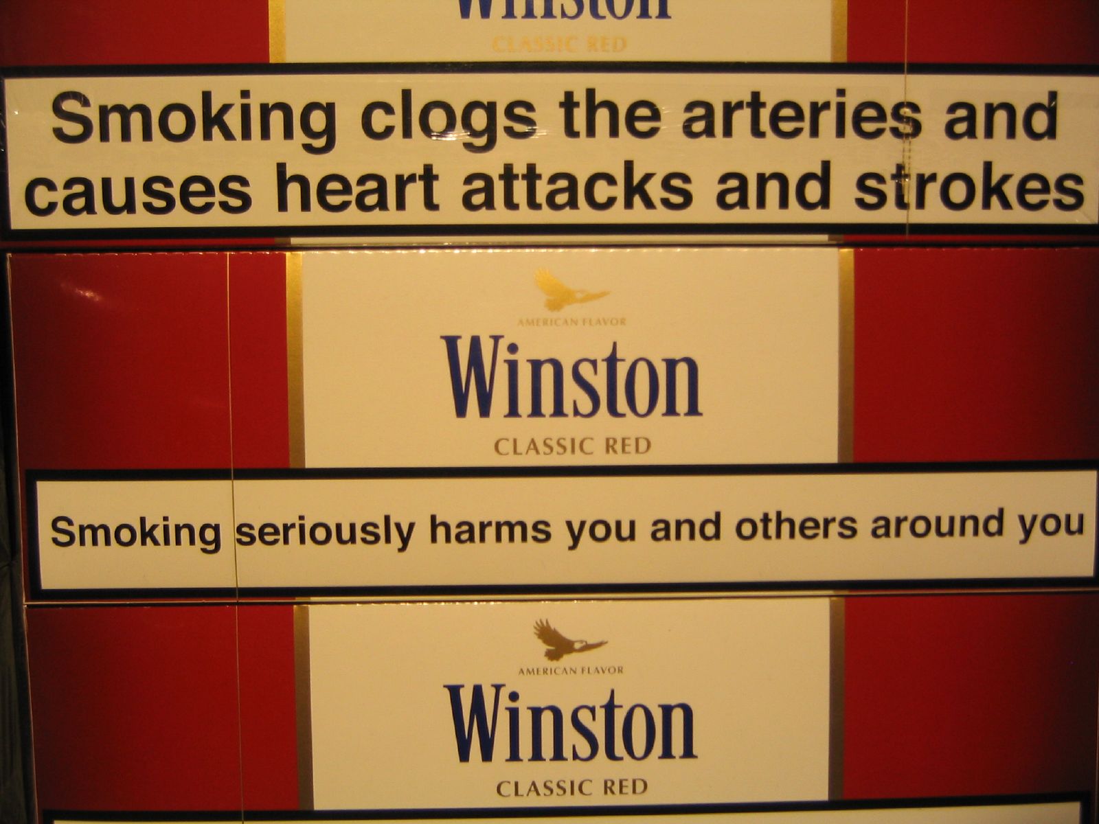 Winston Packs with Warning Labels - Campaign for Tobacco-Free Kids